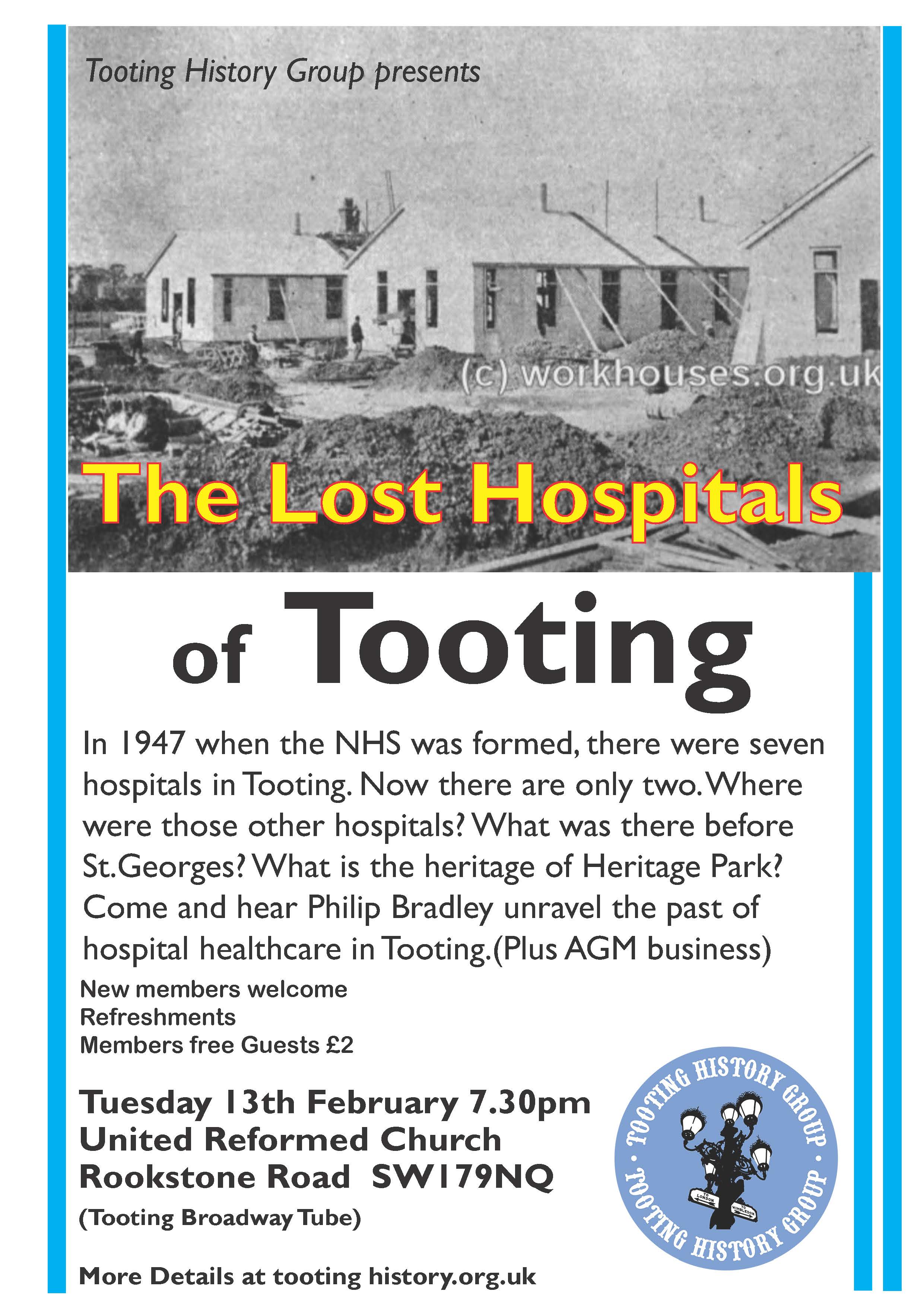 The Lost Hospitals Of Tooting (+AGM) « Tooting History Group